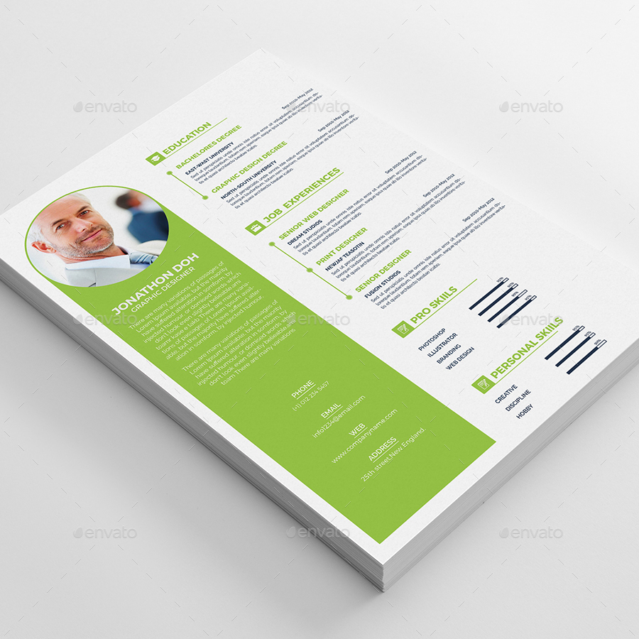 CV, Print Templates | GraphicRiver