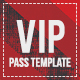 Devil Red Vip Pass Template, Print Templates | GraphicRiver