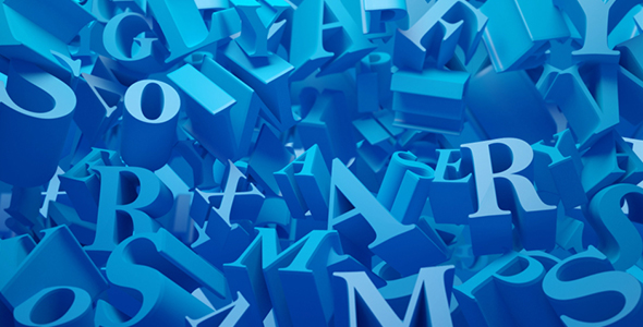 Background of Animated 3d Letters, Motion Graphics | VideoHive