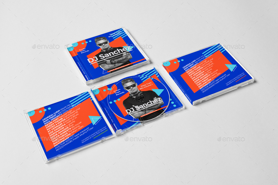 ProDJ - DJ Mix / Album CD Cover Artwork PSD Template, Print Templates