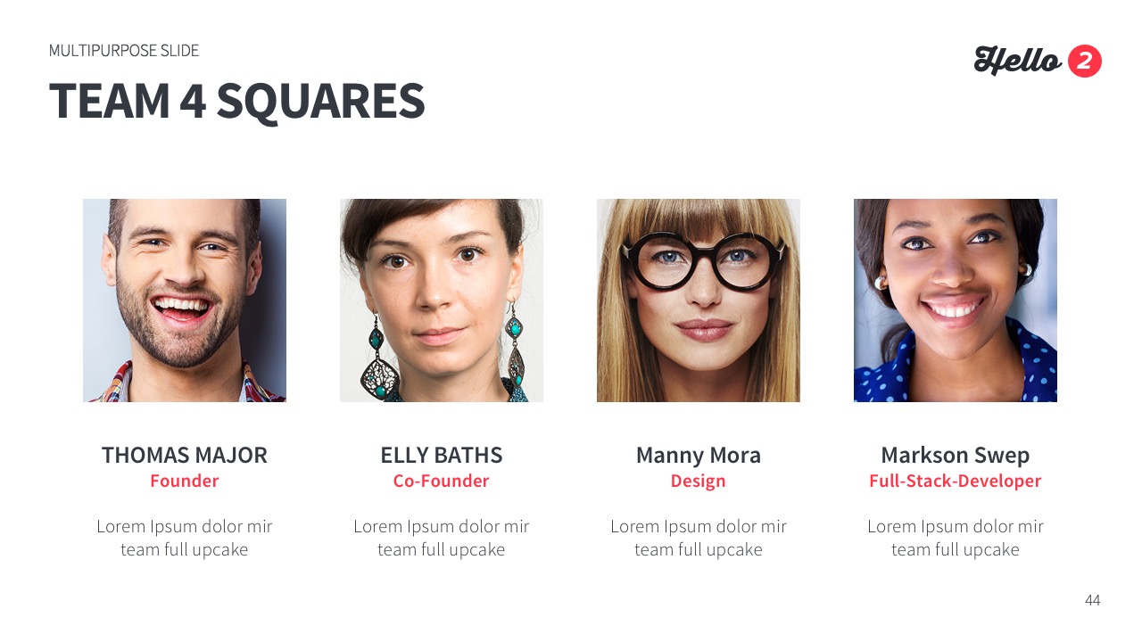 Hello 2 PowerPoint Presentation Template, Presentation Templates ...