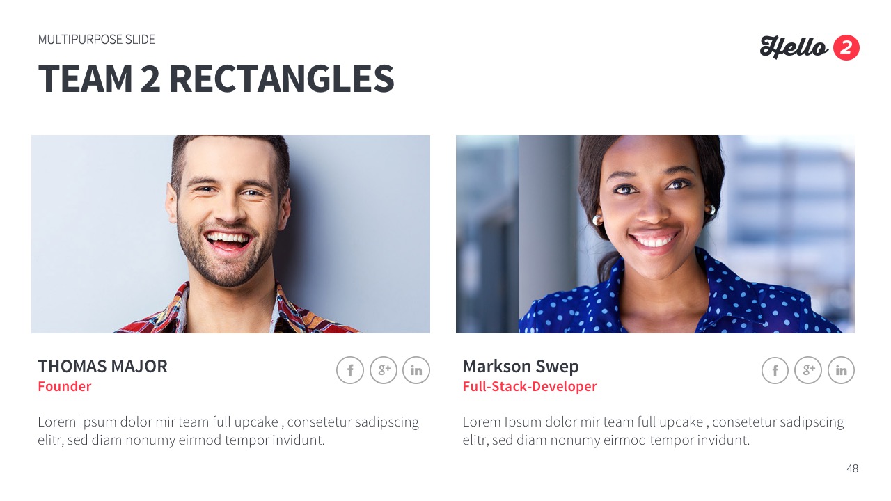 Hello 2 PowerPoint Presentation Template, Presentation Templates ...