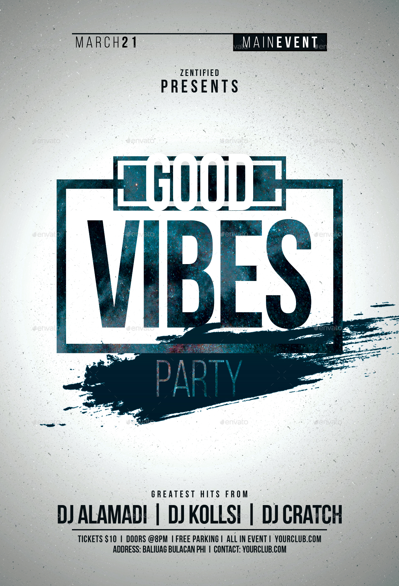 Good Vibes Party Flyer, Print Templates | GraphicRiver