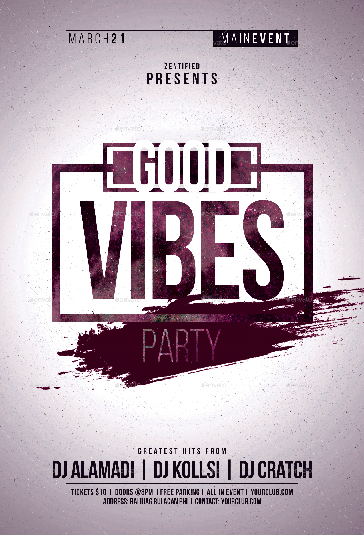 Good Vibes Party Flyer by zentify | GraphicRiver
