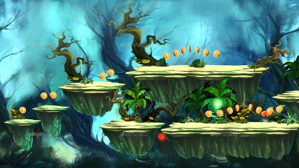 2D Platform Game, Game Assets | GraphicRiver