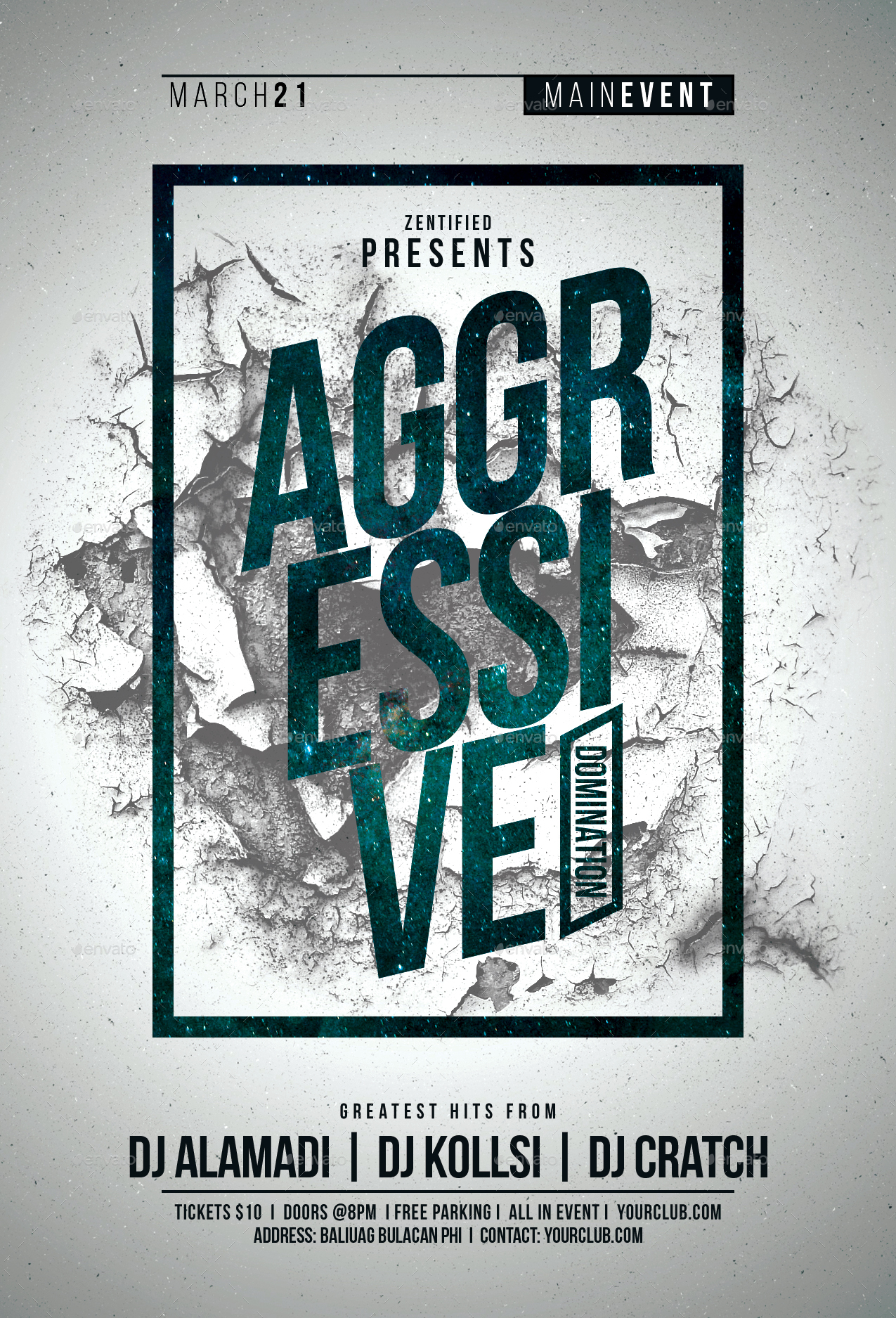 Aggressive Party Flyer, Print Templates | GraphicRiver