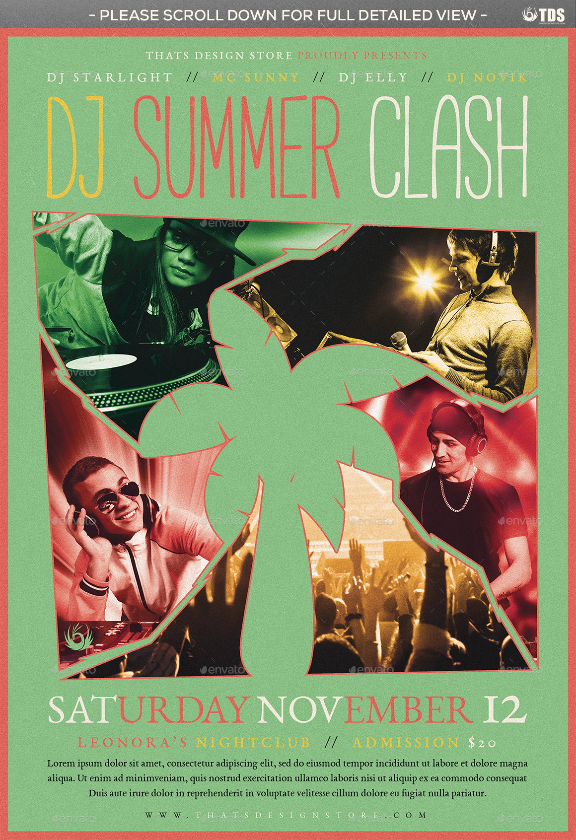 DJ Summer Clash Flyer Template by lou606 | GraphicRiver