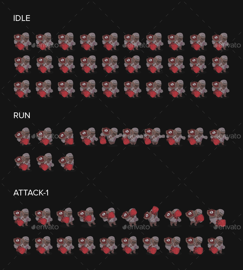 2d Game Hero Character, Game Assets | GraphicRiver