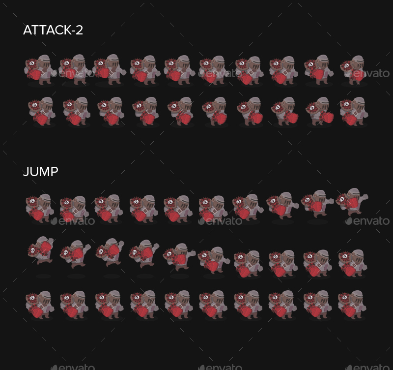 2d Game Hero Character, Game Assets | GraphicRiver