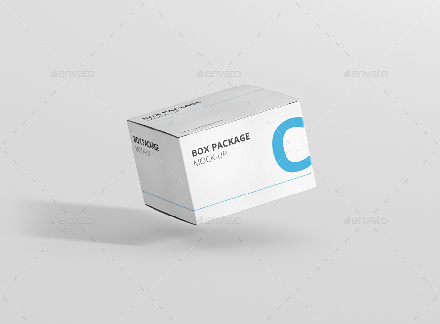 Package Box Mock-Up - Flat Square, Graphics | GraphicRiver