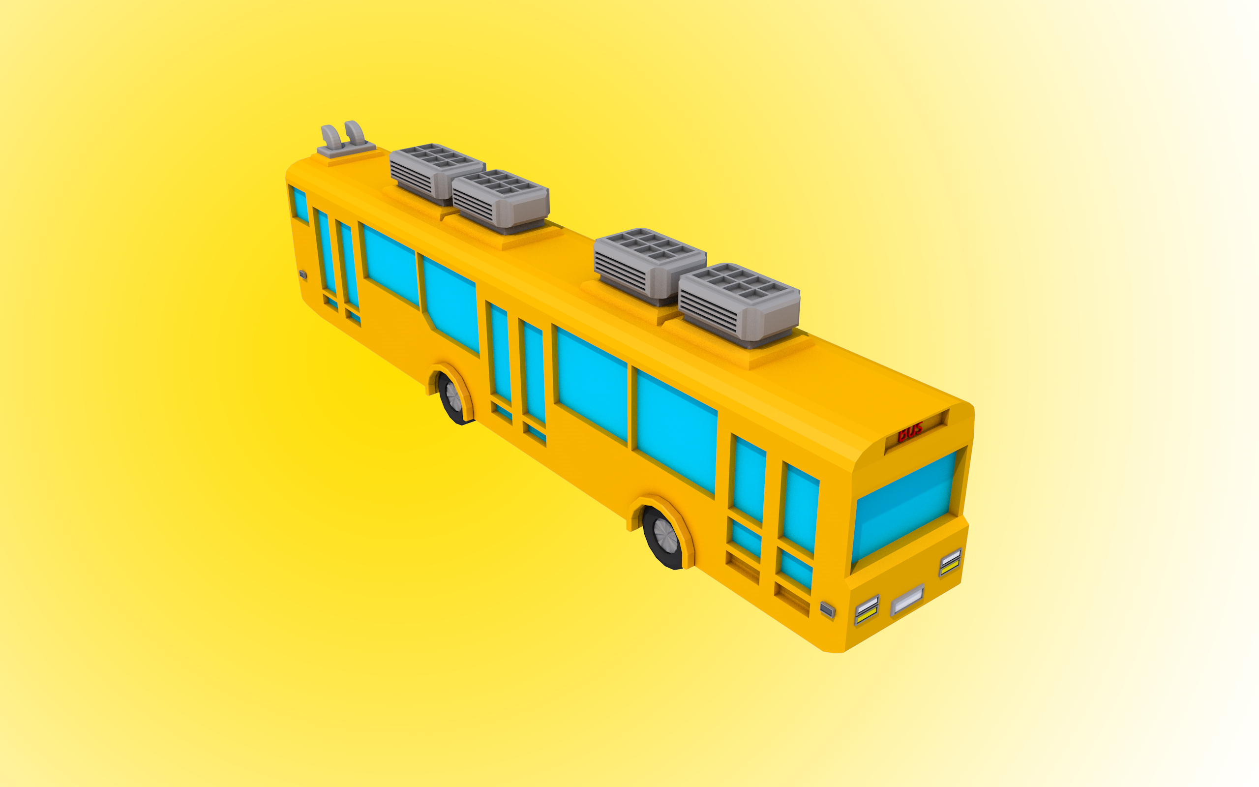 Low Poly Bus by sistemci | 3DOcean
