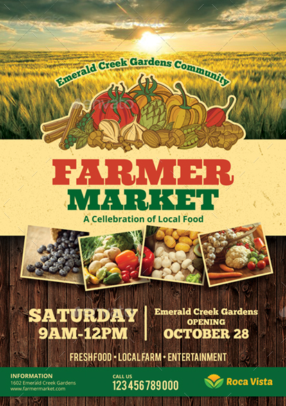 Farmer Market, Print Templates | GraphicRiver