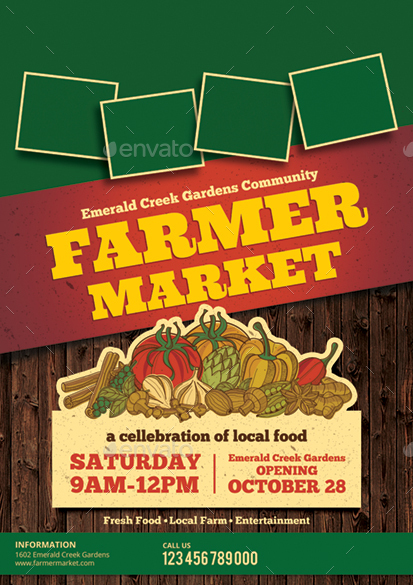 Farmer Market, Print Templates | GraphicRiver