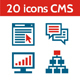 20 Icons CMS - Content Management System, Icons | GraphicRiver