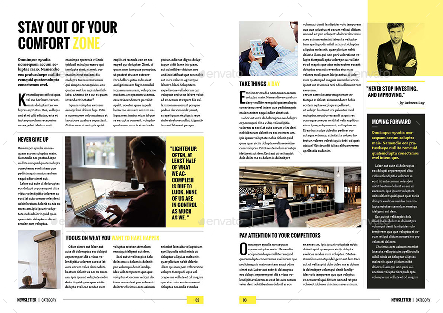 12 Pages Corporate Newsletter, Print Templates | GraphicRiver