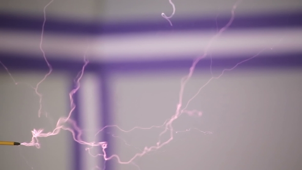 High Voltage Electrical Discharge Generated, Stock Footage | VideoHive