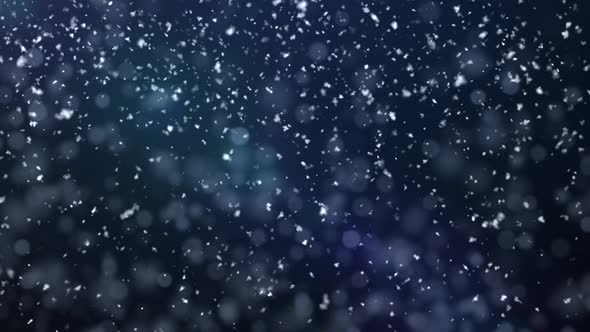 4K Seamless Looped Snow fall background, snow falling animation with ...