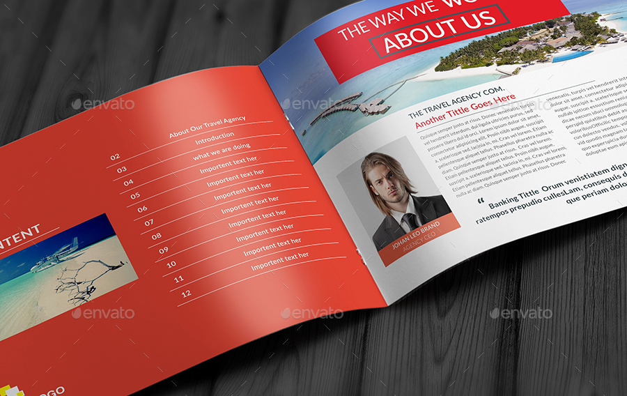 Travel Agency Brochure Catalog, Print Templates | GraphicRiver
