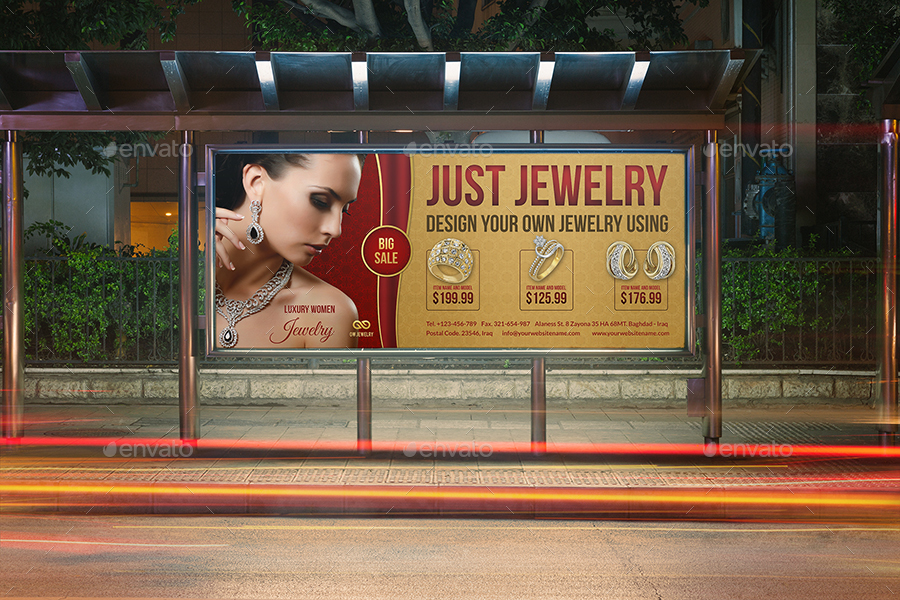 Jewelry Billboard Templates, Print Templates | GraphicRiver