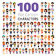 Casually Dressed Flat Characters Collection, Vectors | GraphicRiver