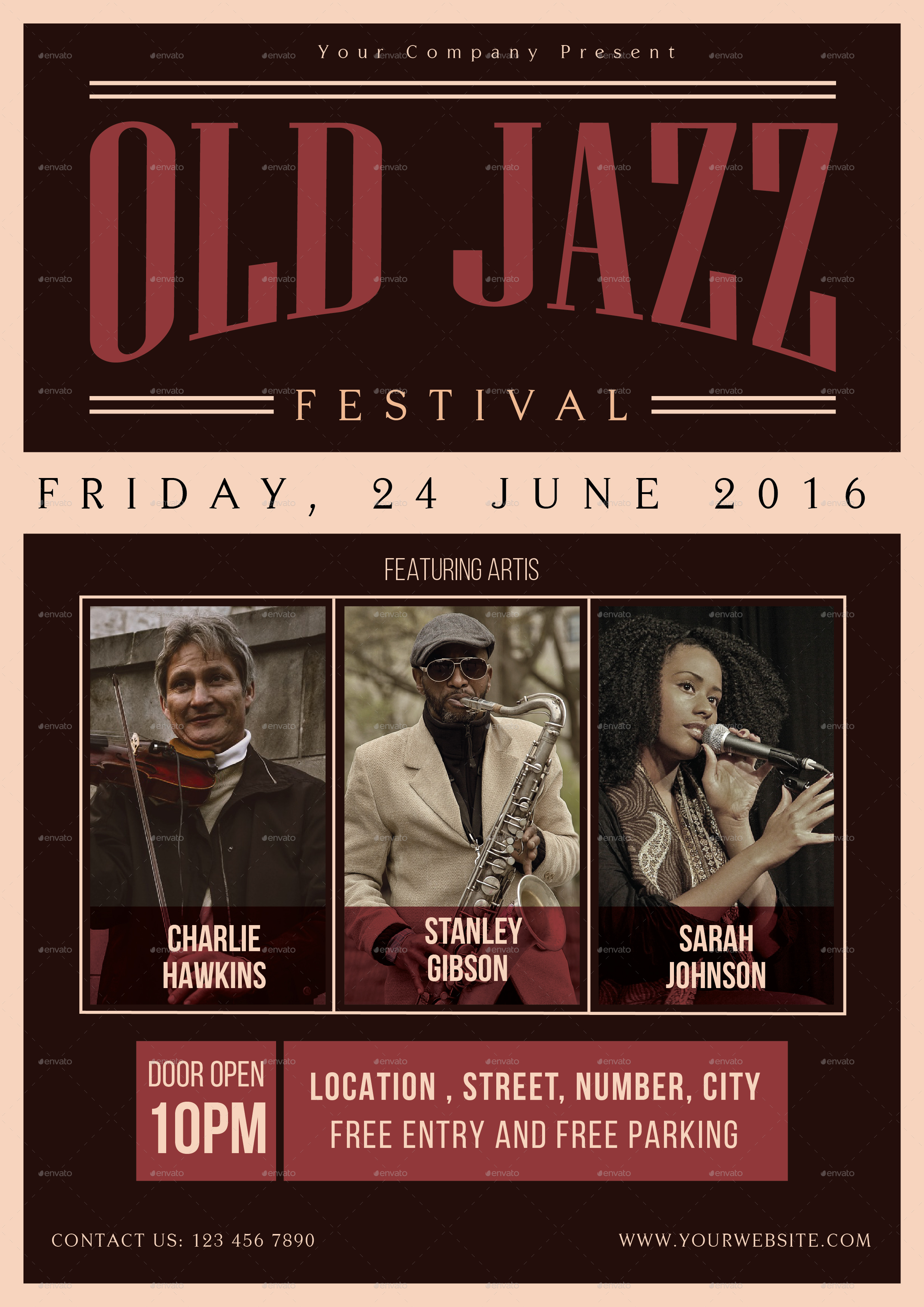 Music Jazz Flyer, Print Templates | GraphicRiver