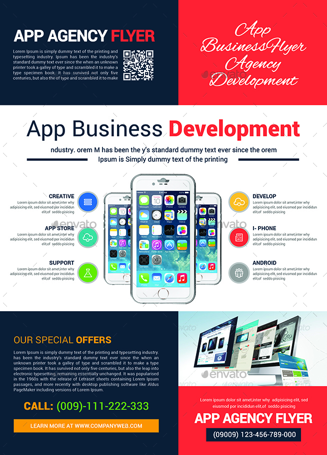 App Flyer Bundle, Print Templates | GraphicRiver