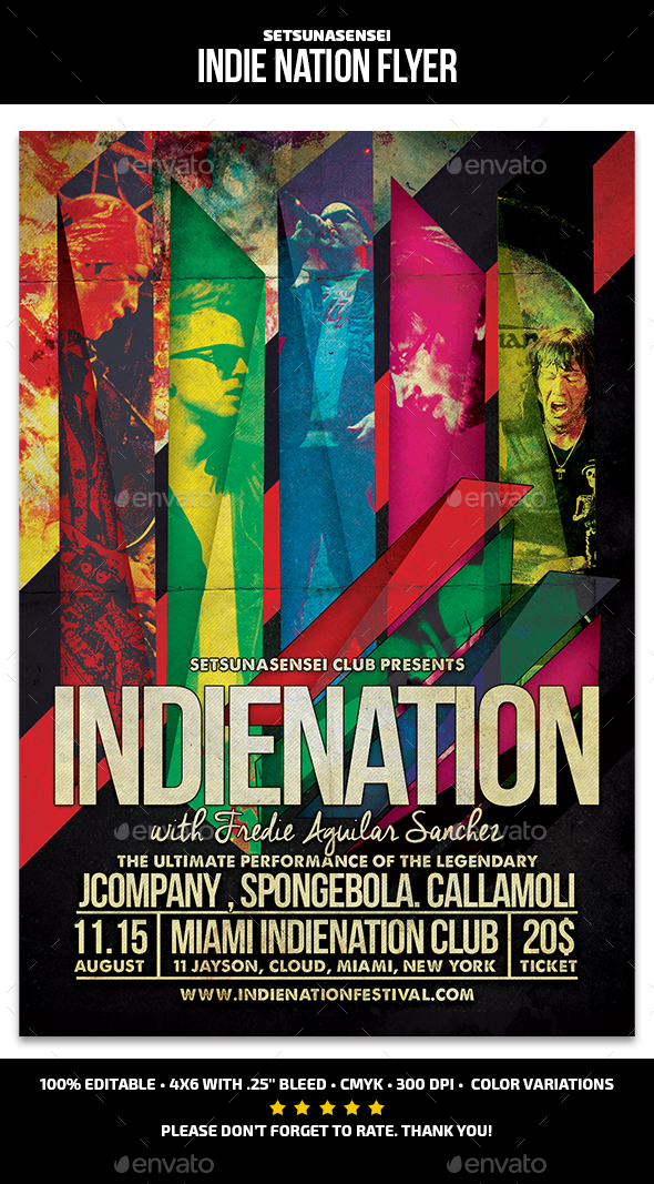 Indie Nation Flyer by SetsunaSensei | GraphicRiver