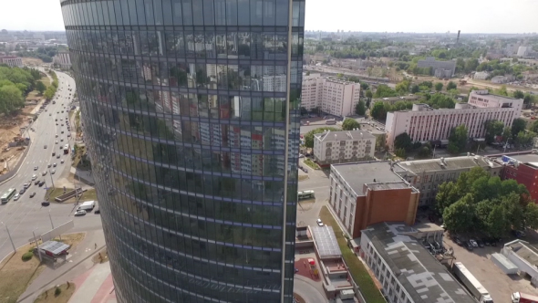 Glass Skyscraper Aerial, Stock Footage | VideoHive
