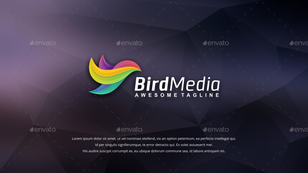 Bird Media Logo Template, Logo Templates | GraphicRiver