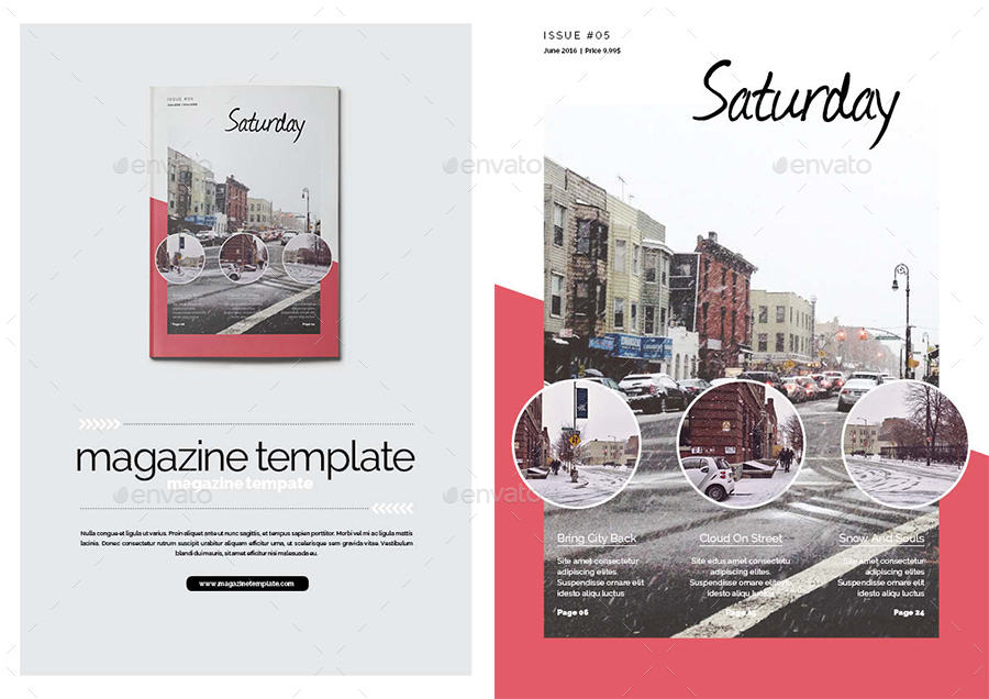 32 Pages Simple Magazine, Print Templates | GraphicRiver