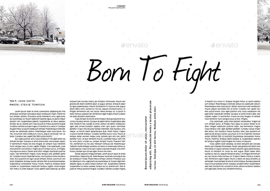 32 Pages Simple Magazine, Print Templates | GraphicRiver