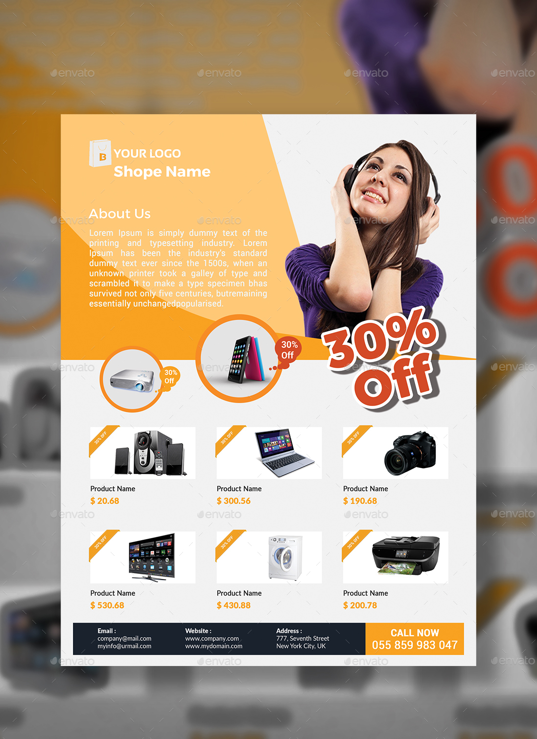 Product Flyer, Print Templates | GraphicRiver