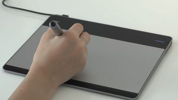 Using A Graphics Tablet 03, Stock Footage | VideoHive