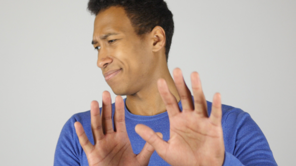 Black Man Rejecting Offer, Disagree, Stock Footage | VideoHive