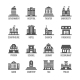 Government, Public Building Icons Set, Vectors | GraphicRiver