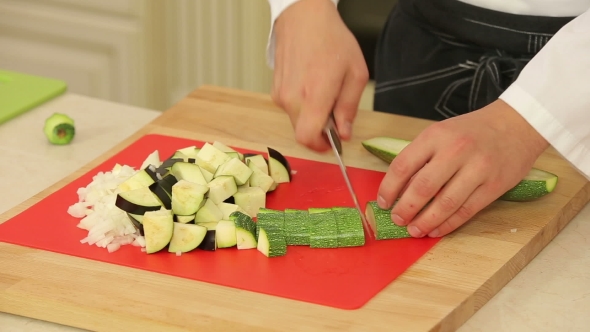 Chopping Food Ingredients, Stock Footage | VideoHive