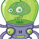 BrainBot Robot With Brain, Vectors | GraphicRiver