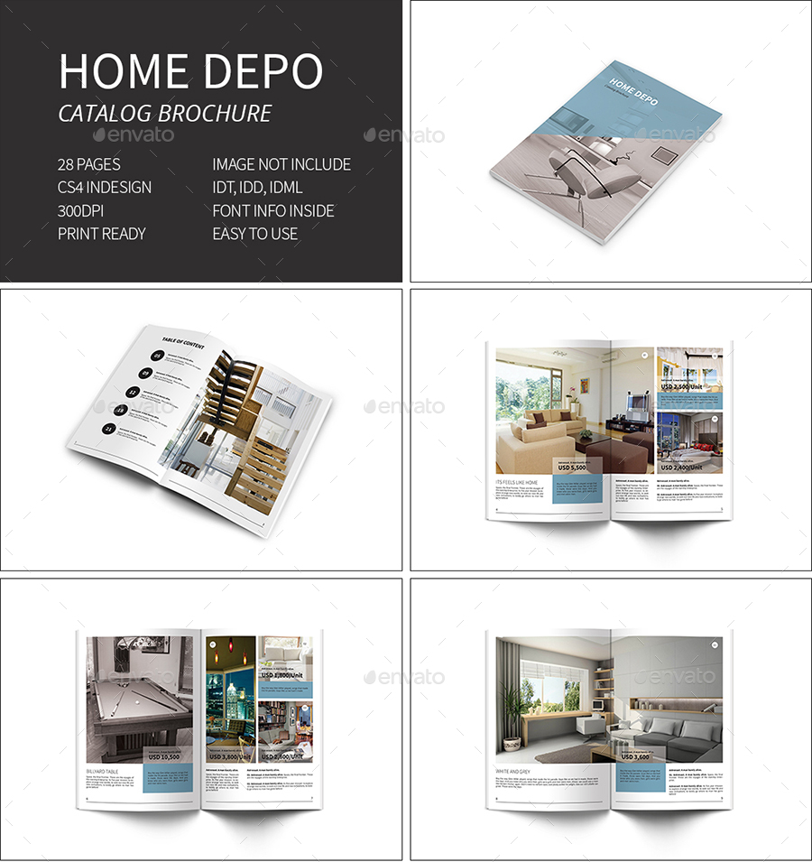 Interior Design Brochure, Print Templates | GraphicRiver