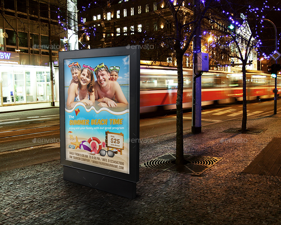 Summer Beach Poster Template, Print Templates | GraphicRiver