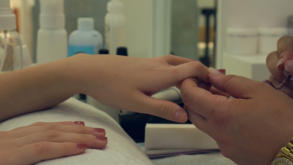 Beauty Salon, Nail Polish, Manicure. , Stock Footage | VideoHive
