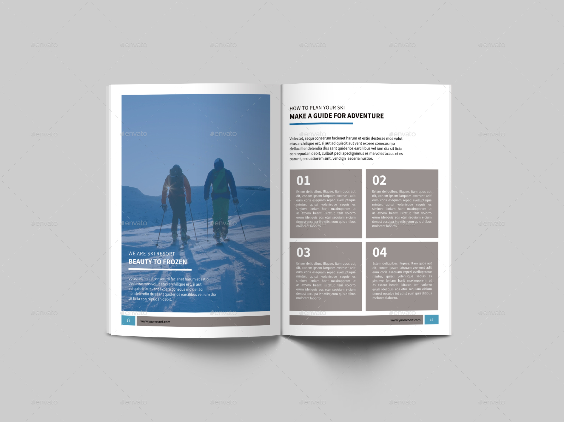 Clean Brochure Template, Print Templates | GraphicRiver