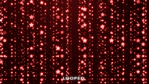 Red Stars Glitter Backrgound, Motion Graphics | VideoHive