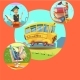 Education Retro Concept, Vectors | GraphicRiver