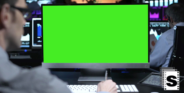 Green Screen Office Data, Stock Footage | VideoHive