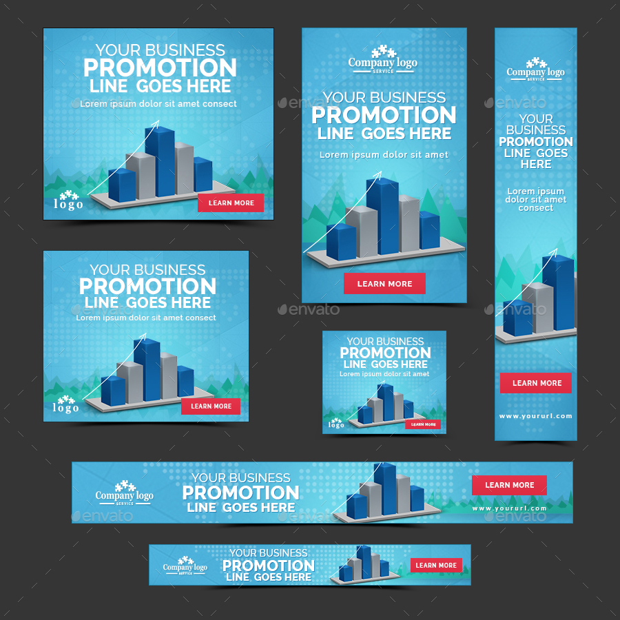 Multipurpose Banners Bundle - 10 Sets - 180 Banners - Images Included ...