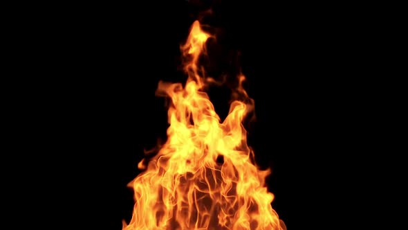 Clean Fire Flame Long Flame Slow Motion, Motion Graphics | VideoHive