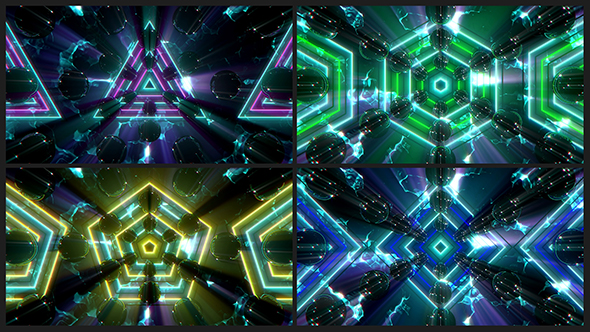 Neon Geometry VJ Loops Pack II, Motion Graphics | VideoHive
