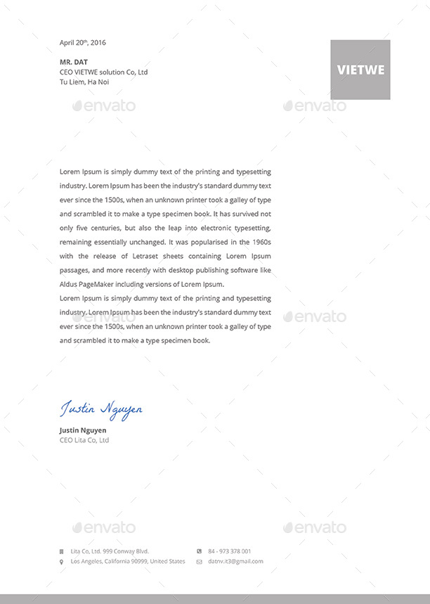 Letterhead, Print Templates | GraphicRiver