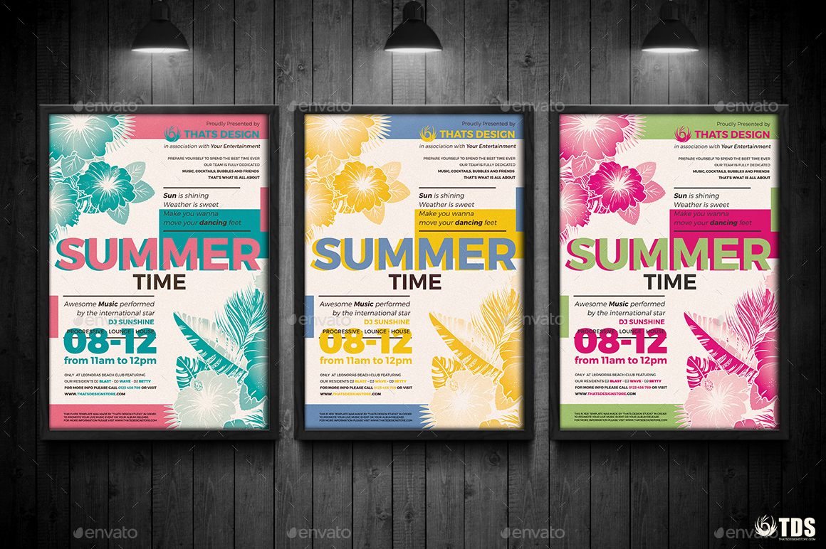 Summertime Flyer Template V2 by lou606 | GraphicRiver