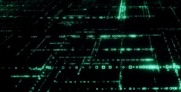 Matrix Code Of Squares, Motion Graphics | VideoHive